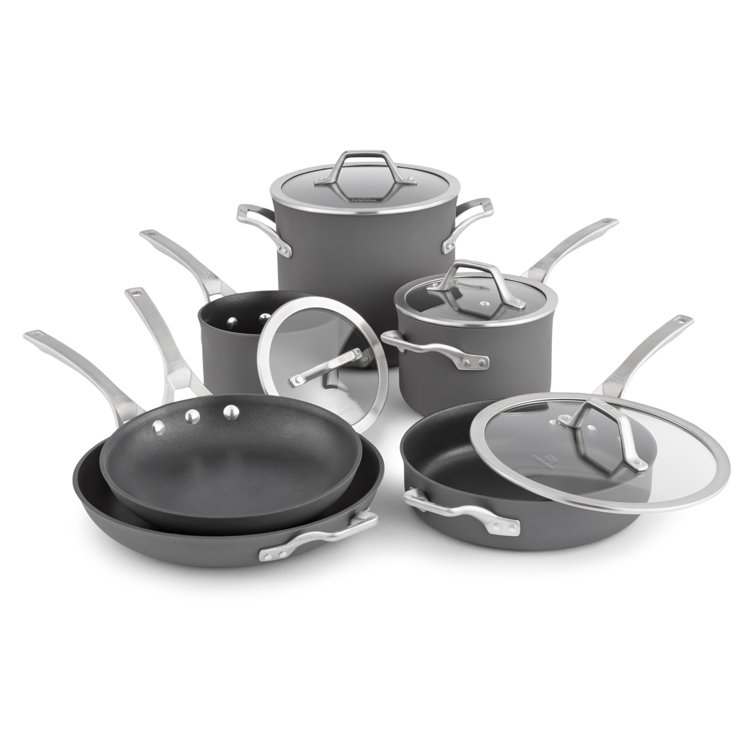 Calphalon Signature Hard Anodized Nonstick 10 Piece Cookware Set Reviews Perigold